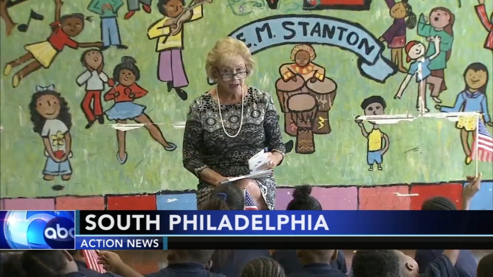 Marjorie Rendell visits Edwin M Stanton Elementary - 6abc Philadelphia