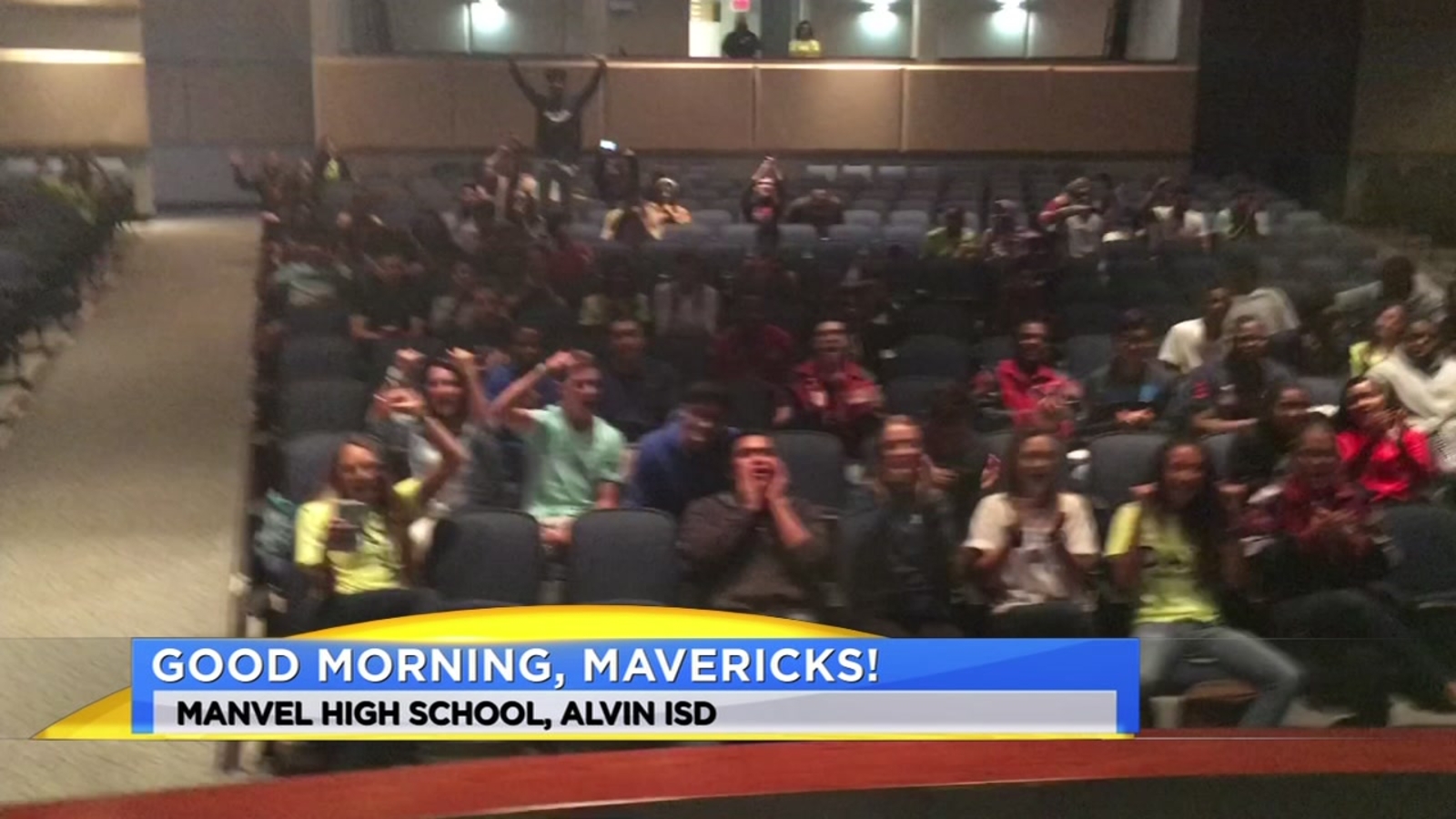 Meteorologist Travis Herzog visits the Manvel Mavericks in Alvin ISD ...