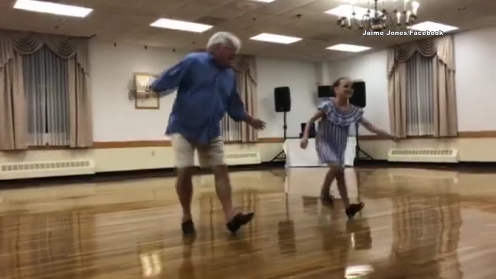 DANCING DUO: Girl's tap dancing performance with 72-year-old ...