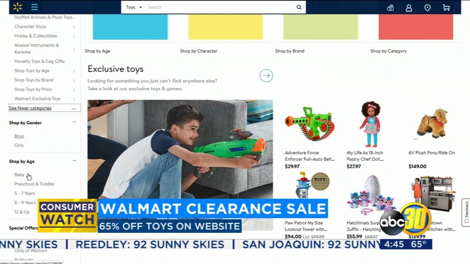 Walmart slashes clearance prices, 65-percent off toys - ABC30 Fresno
