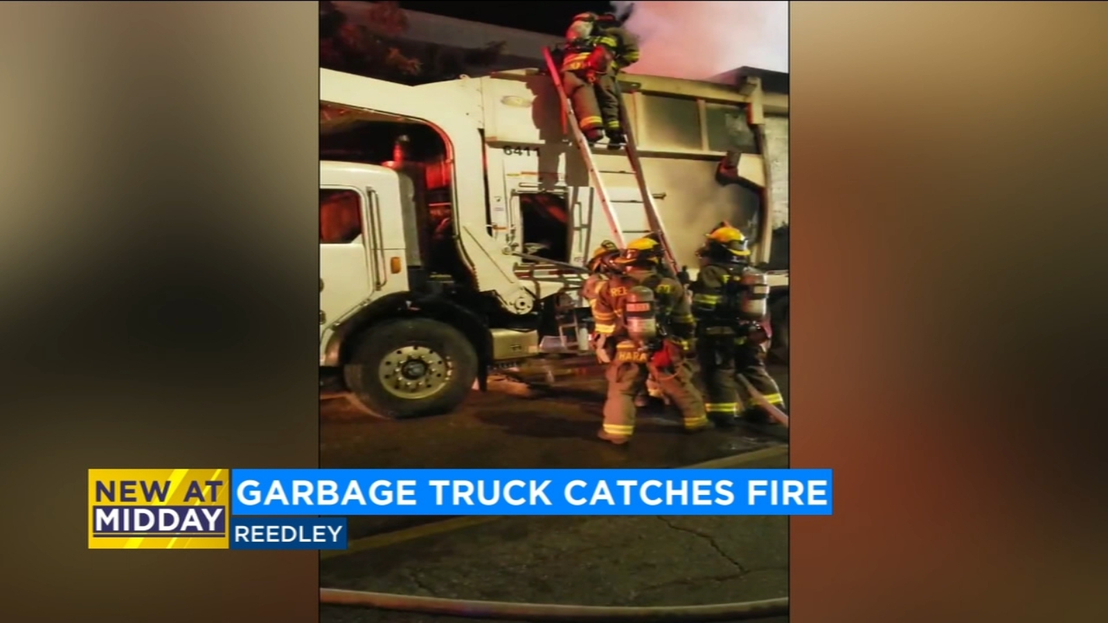 City garbage truck catches fires in Reedley - ABC30 Fresno
