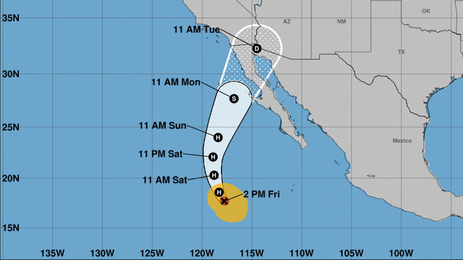 Hurricane Rosa to bring high surf, half inch of rain to Southern ...