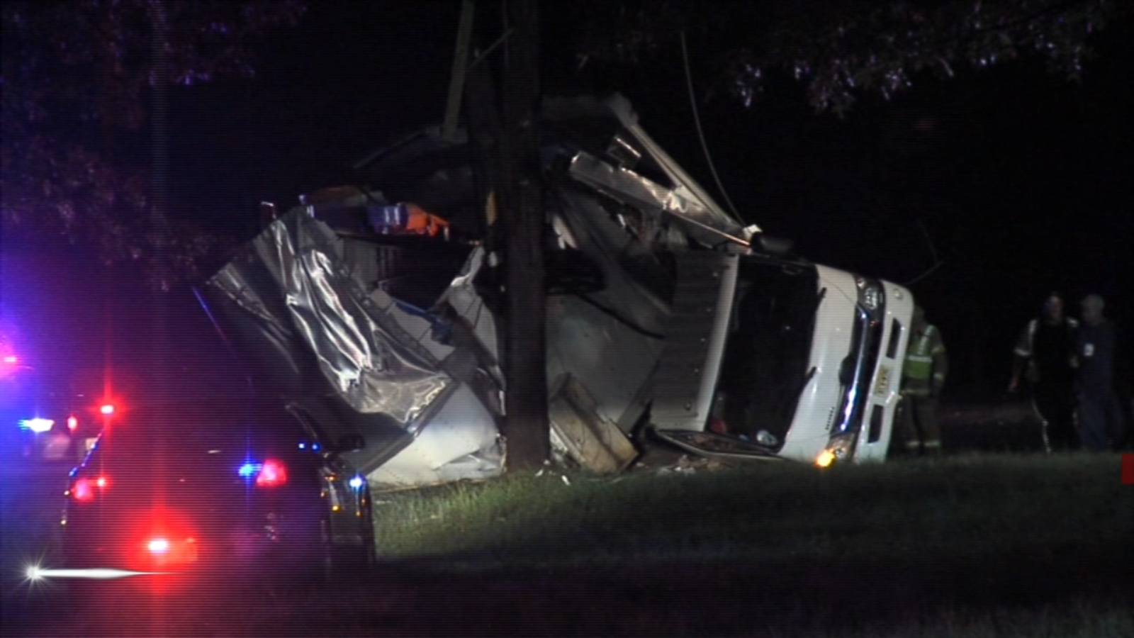 Box truck crashes into utility pole on Route 73 in Cinnaminson, New ...