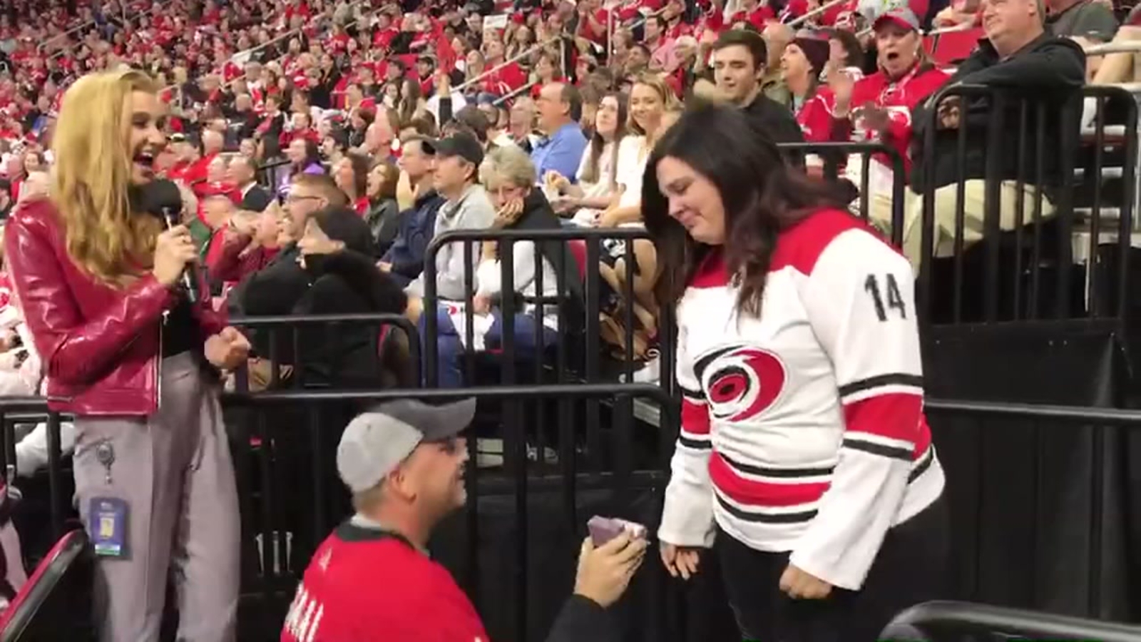 VIDEO: Surprise! Canes fan pops question at season opener - ABC11 ...