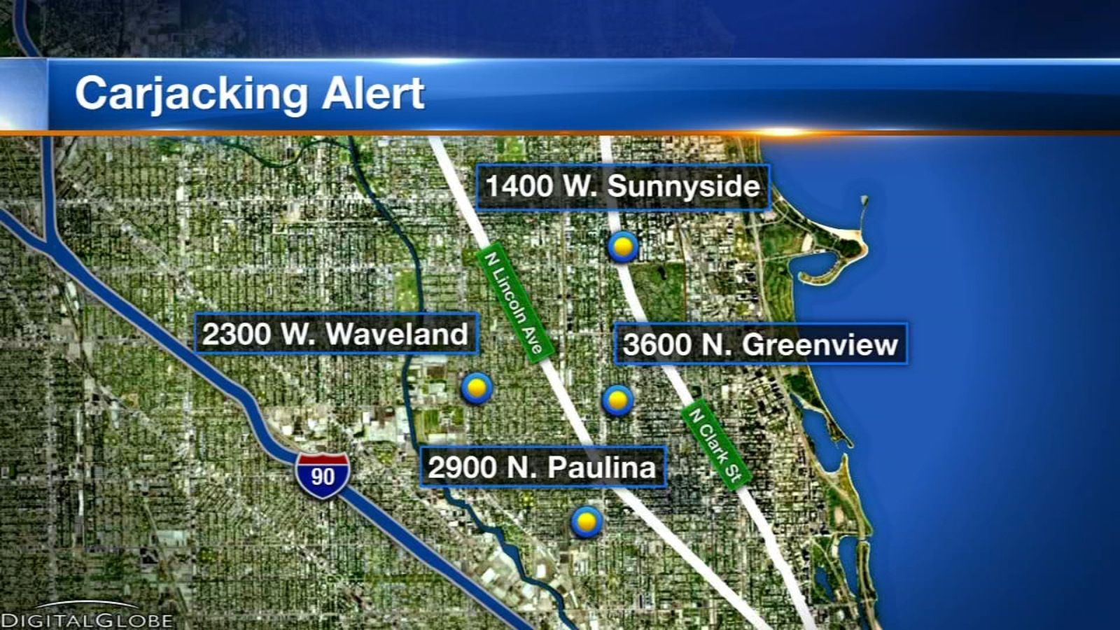 Armed, violent carjacking spree reported across North Side - ABC7 Chicago