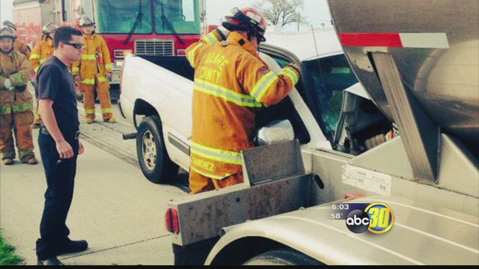 Porterville Man Dies In Crash Involving A Big Rig Abc30 Fresno