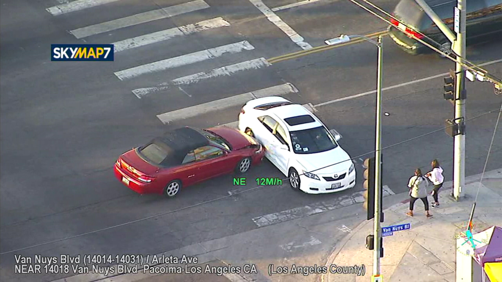 Stolen Vehicle Suspect Flees Police Crashes Into Cars In Pacoima Area