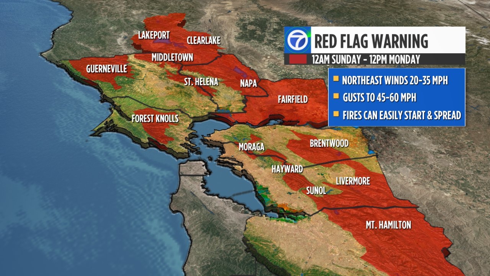1991 Bay Area Fire Map - Map