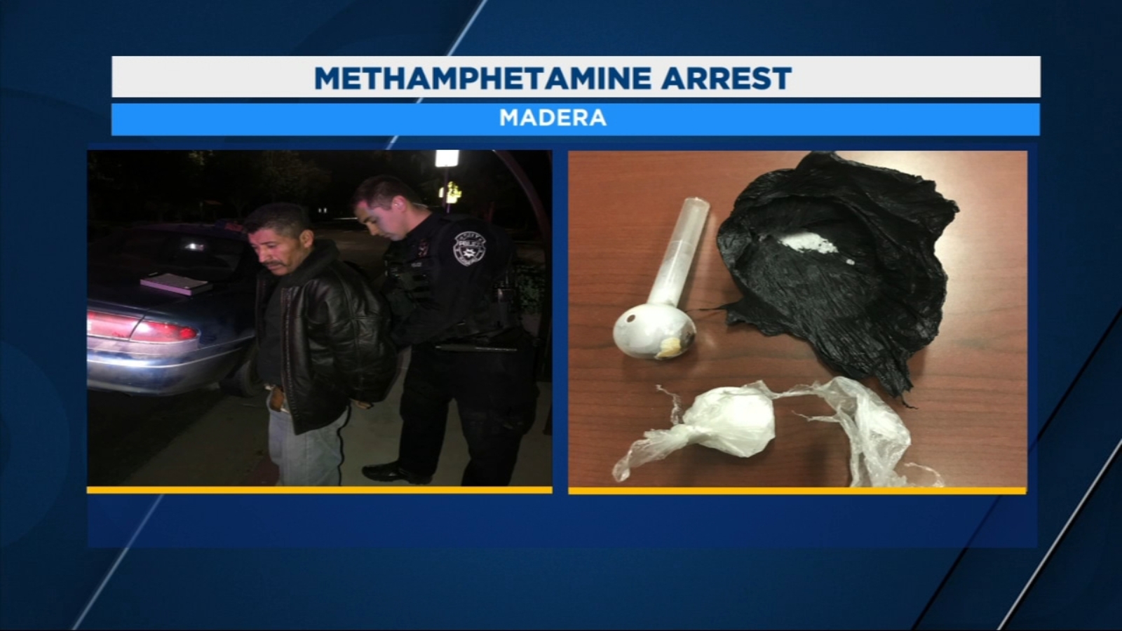 Methamphetamine found in car during traffic stop in Madera - ABC30 Fresno