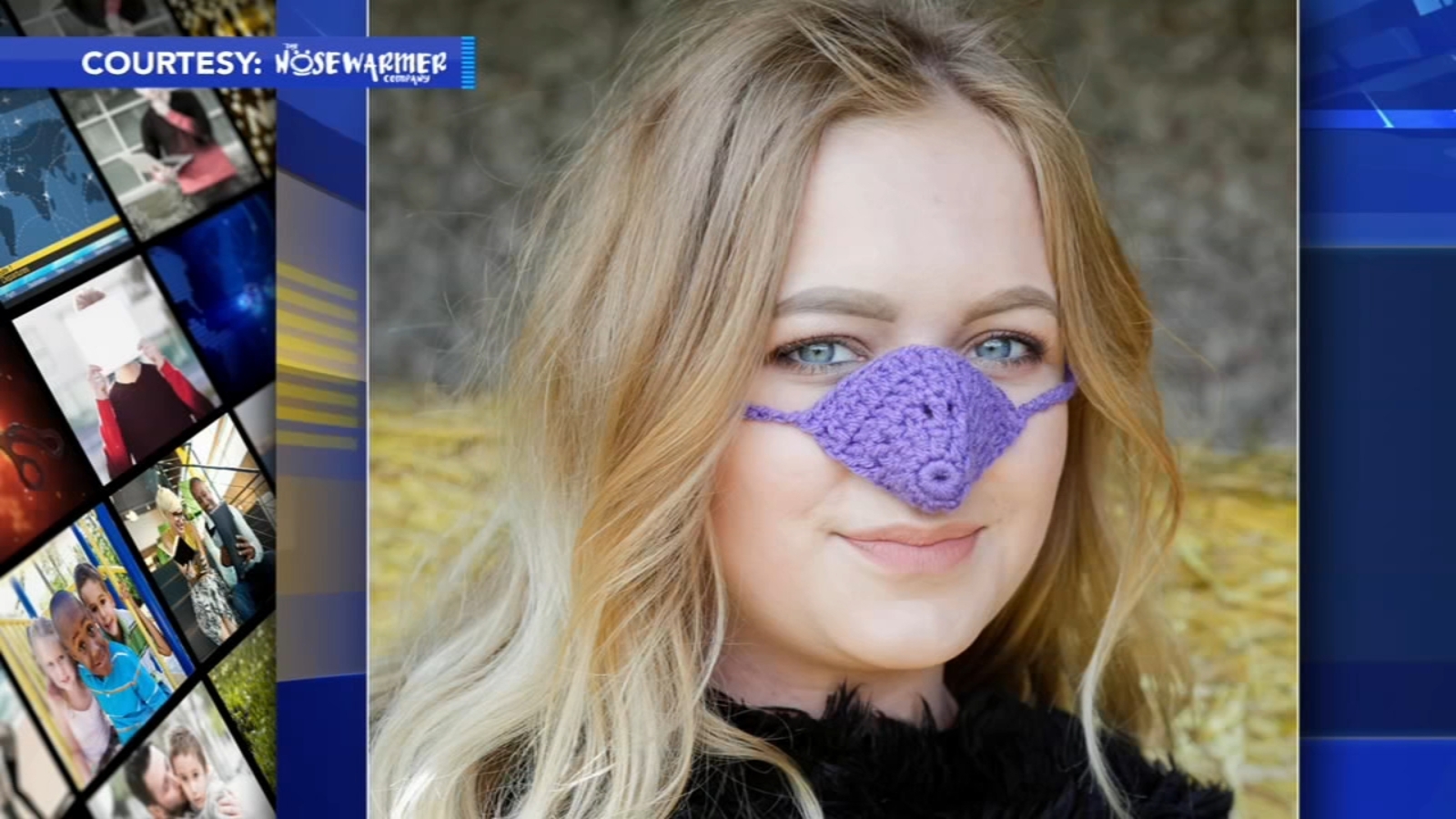Company selling 'nosewarmers' - earmuffs for your nose - ABC7 Chicago