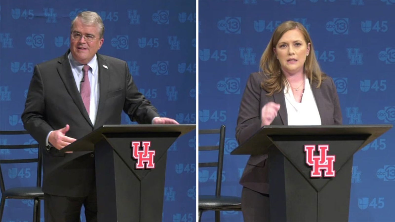 ABC13 DEBATE: Rep. John Culberson and Lizzie Fletcher debate for US ...