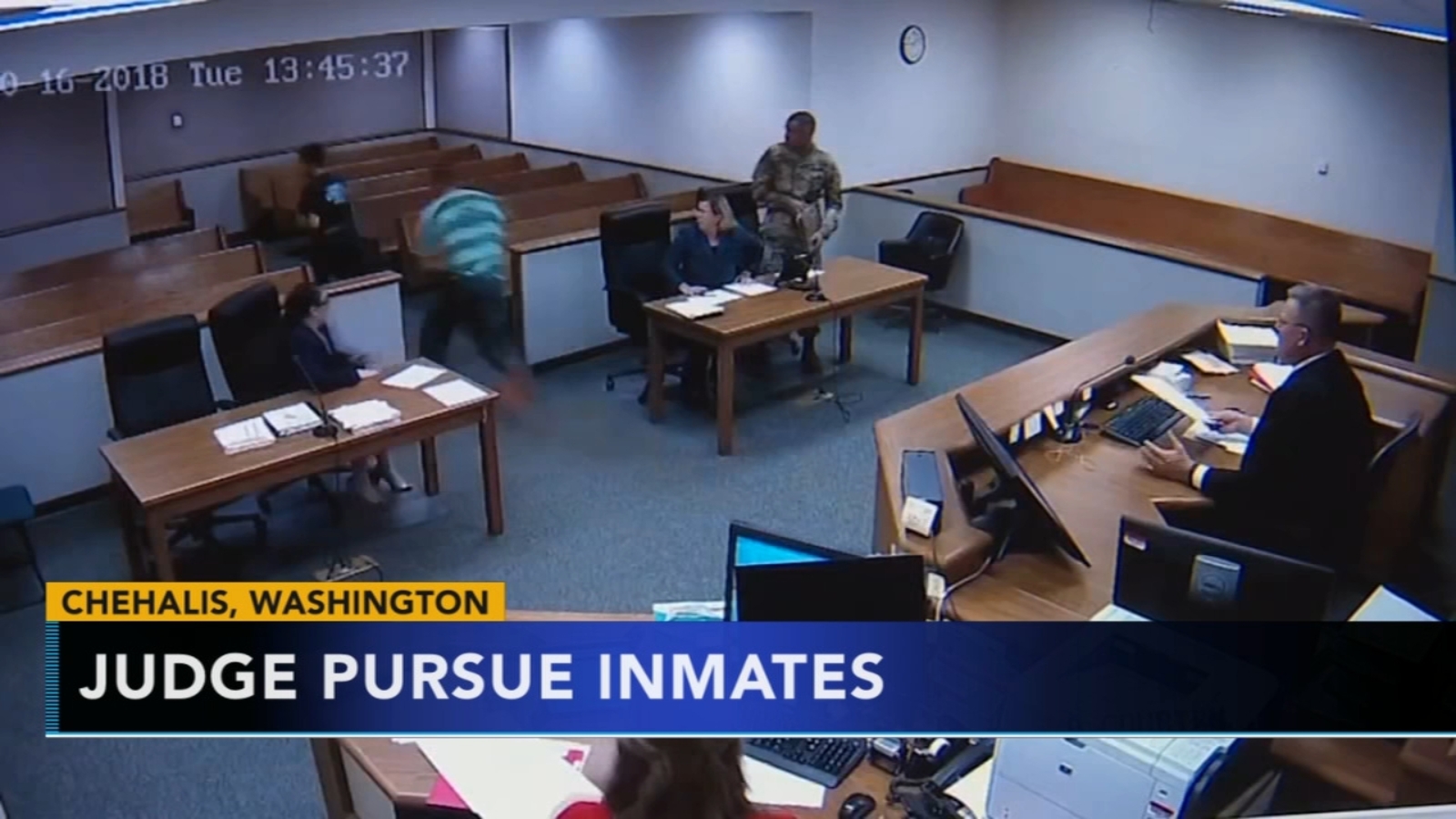 Judge Chases After Handcuffed Inmates Making Escape 6abc Philadelphia