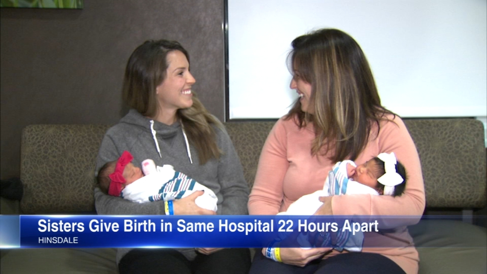 Sisters Give Birth At Hinsdale Hospital Hours Apart Abc7 Chicago