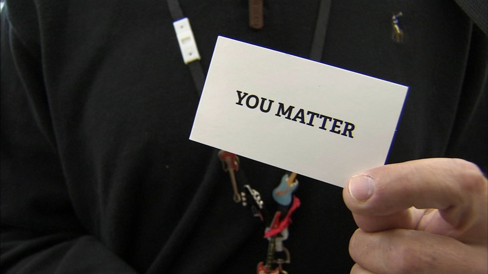 'You Matter': Simple card, made by local students, lifting hearts ...