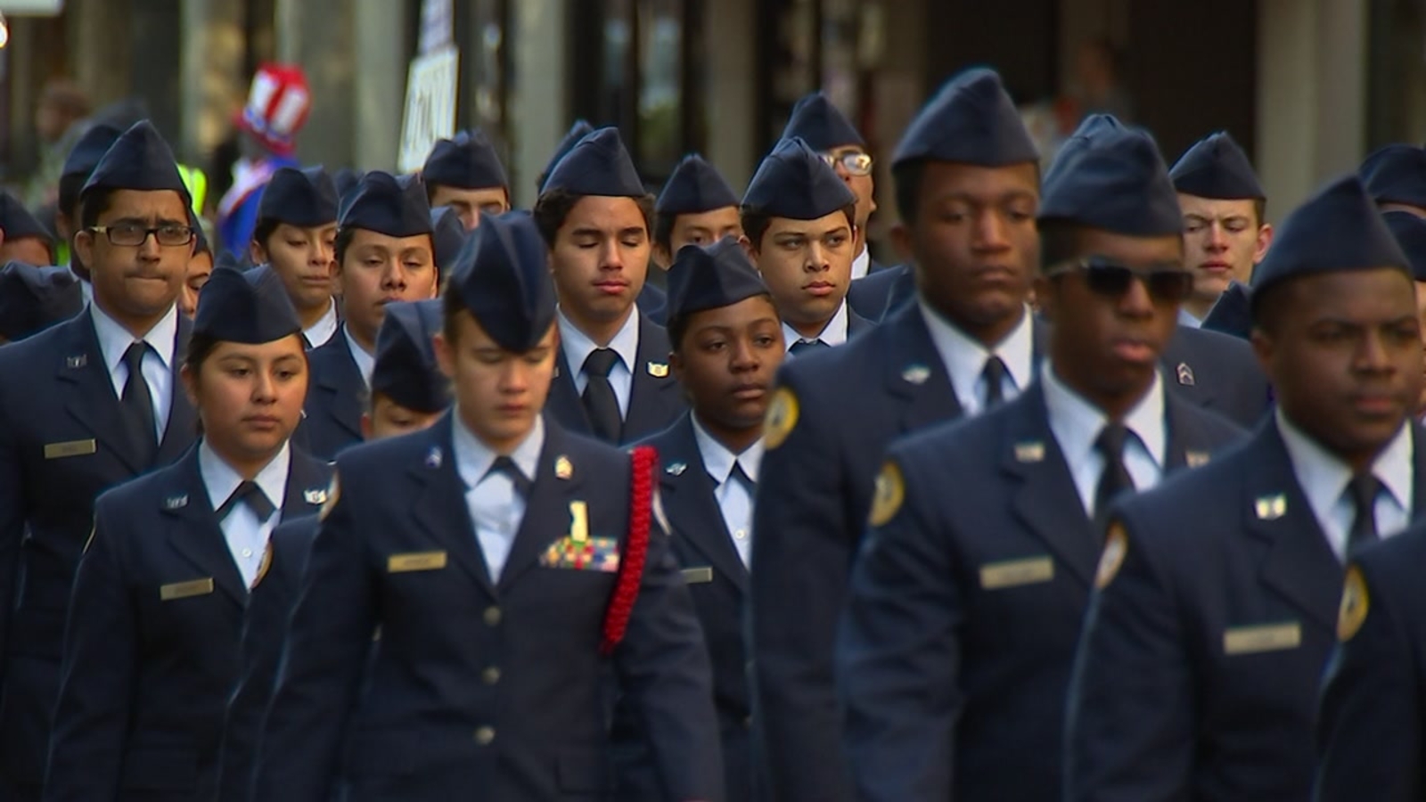 Sparse but patriotic crowd turns out for Raleigh Veterans Day parade ...