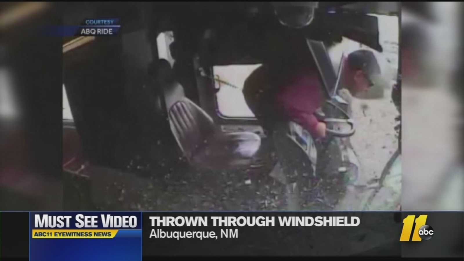 Must-See Videos: Bus driver thrown through windshield - ABC11 Raleigh ...