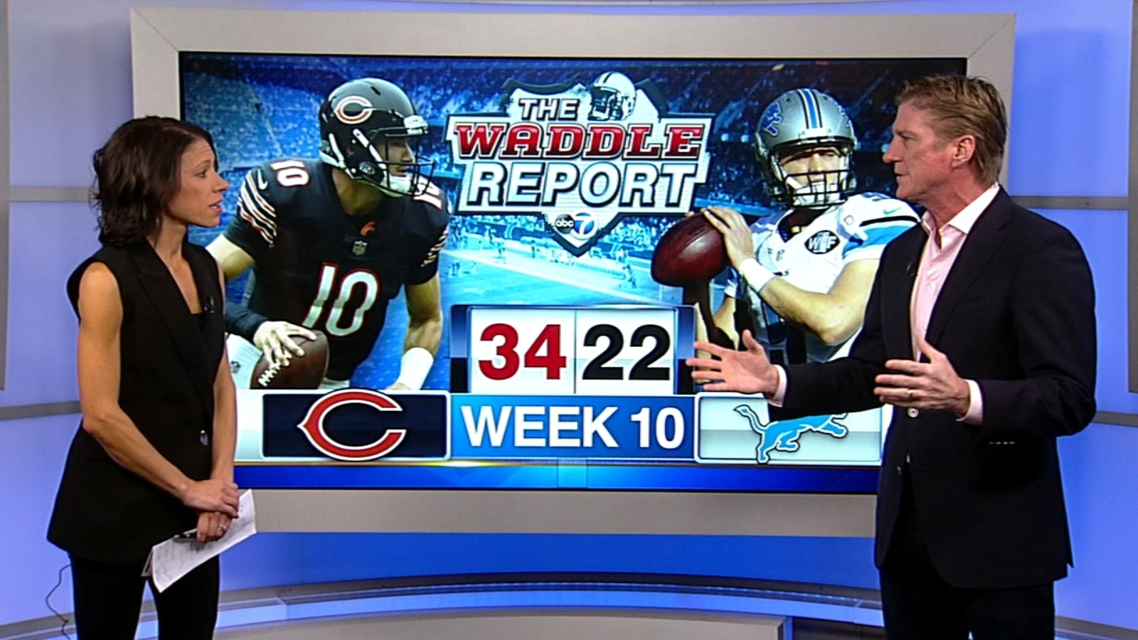 Waddle's World: Bears beat Lions, 34-22 - ABC7 Chicago