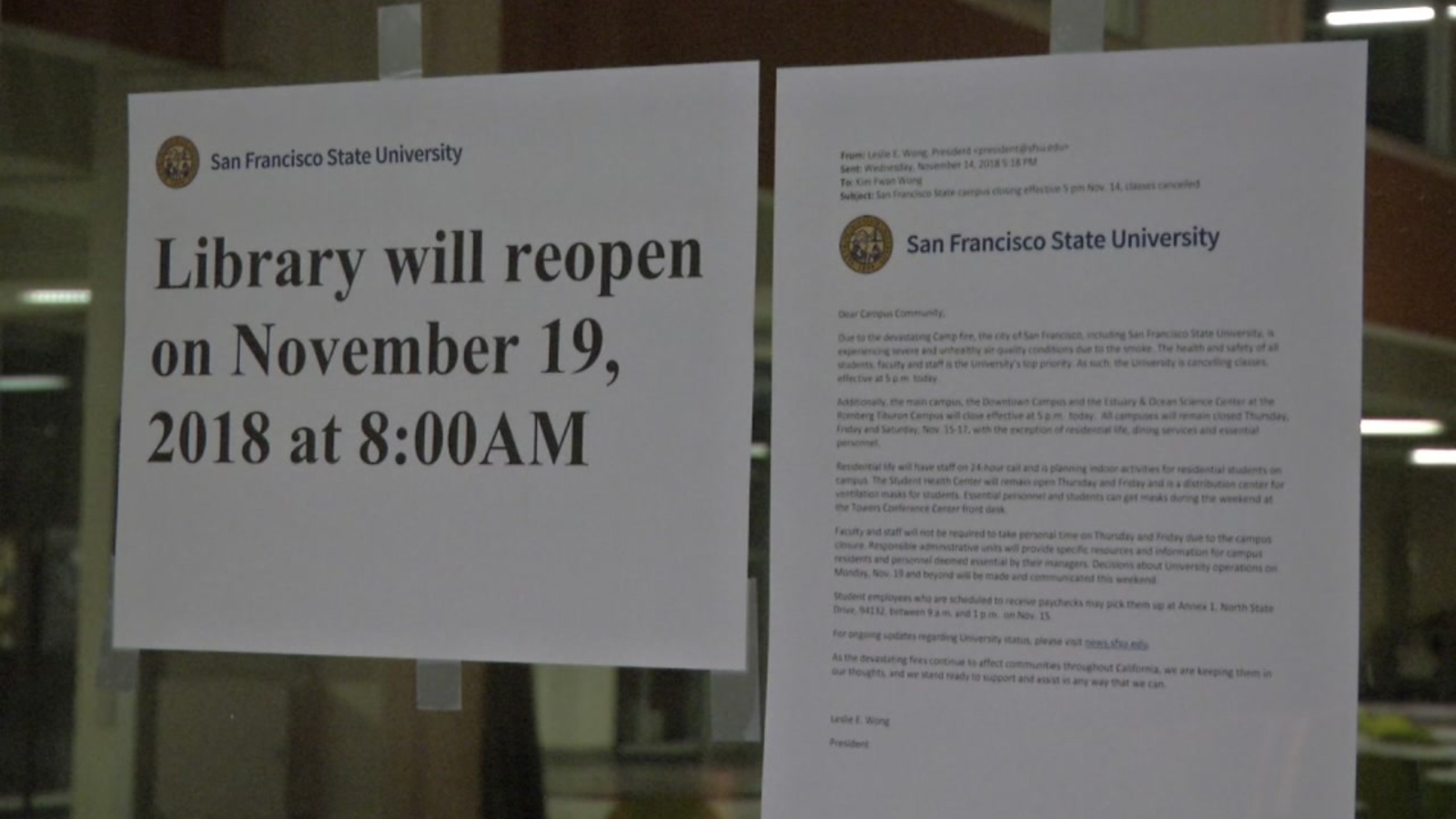 Several colleges close campuses due to poor air quality - ABC7 San ...