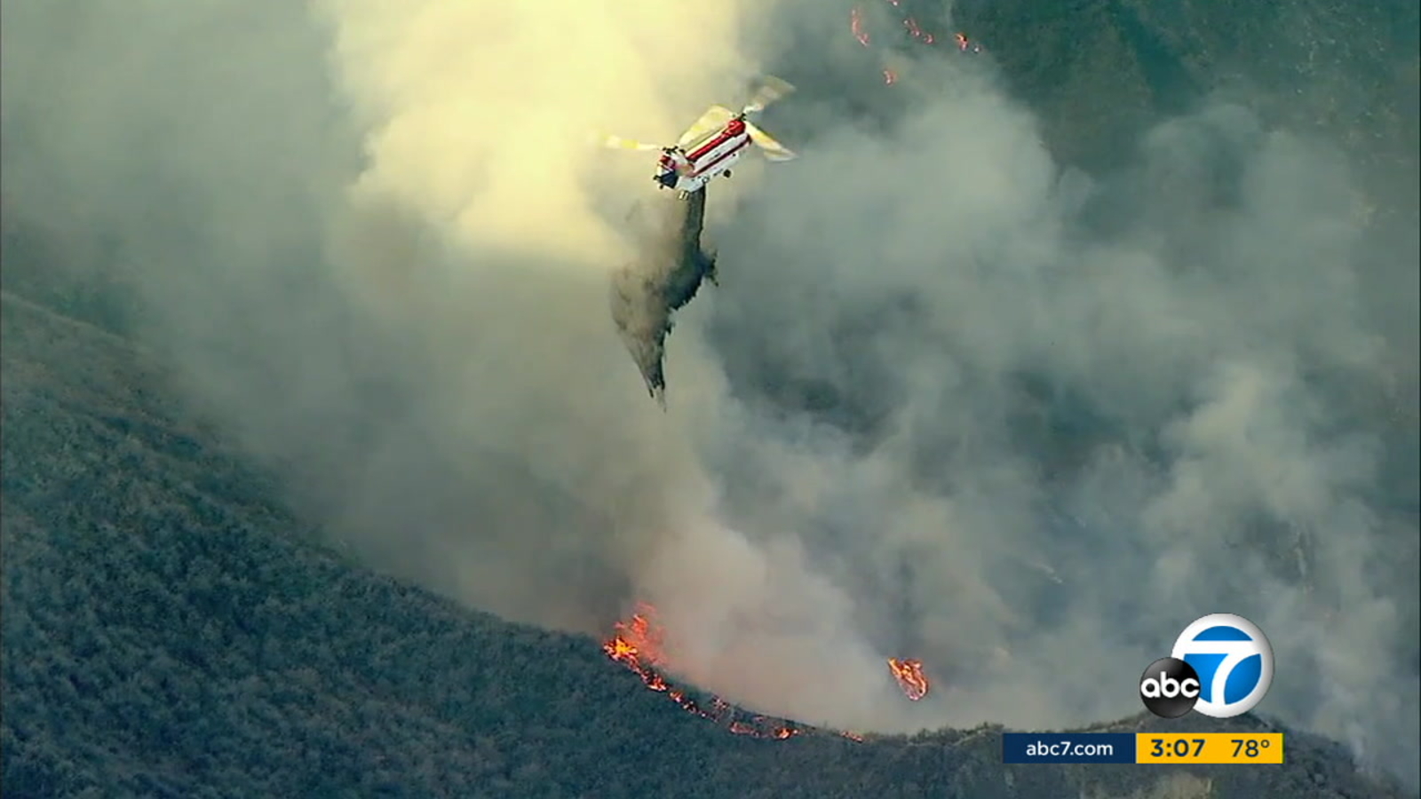 Briggs Fire: Santa Paula brush fire burns 75-100 acres - ABC7 Los Angeles