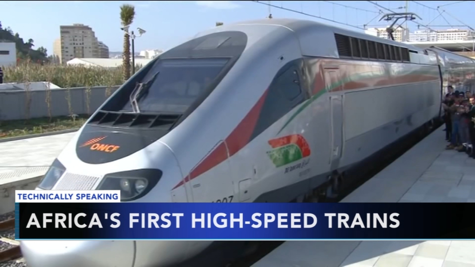 Emmanuel Macron inaugurates first high speed train in Africa - 6abc ...