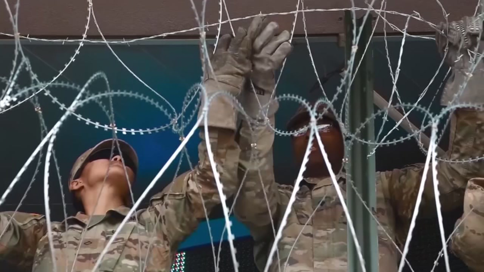 Razor wire most visible part of $210M US border deployment - ABC13 Houston