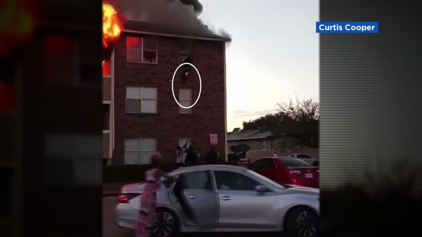 Several people forced to jump, baby tossed from burning apartment ...