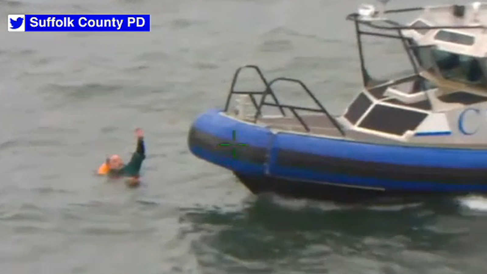 Video: Babylon man rescued from waters off Fire Island - ABC7 New York