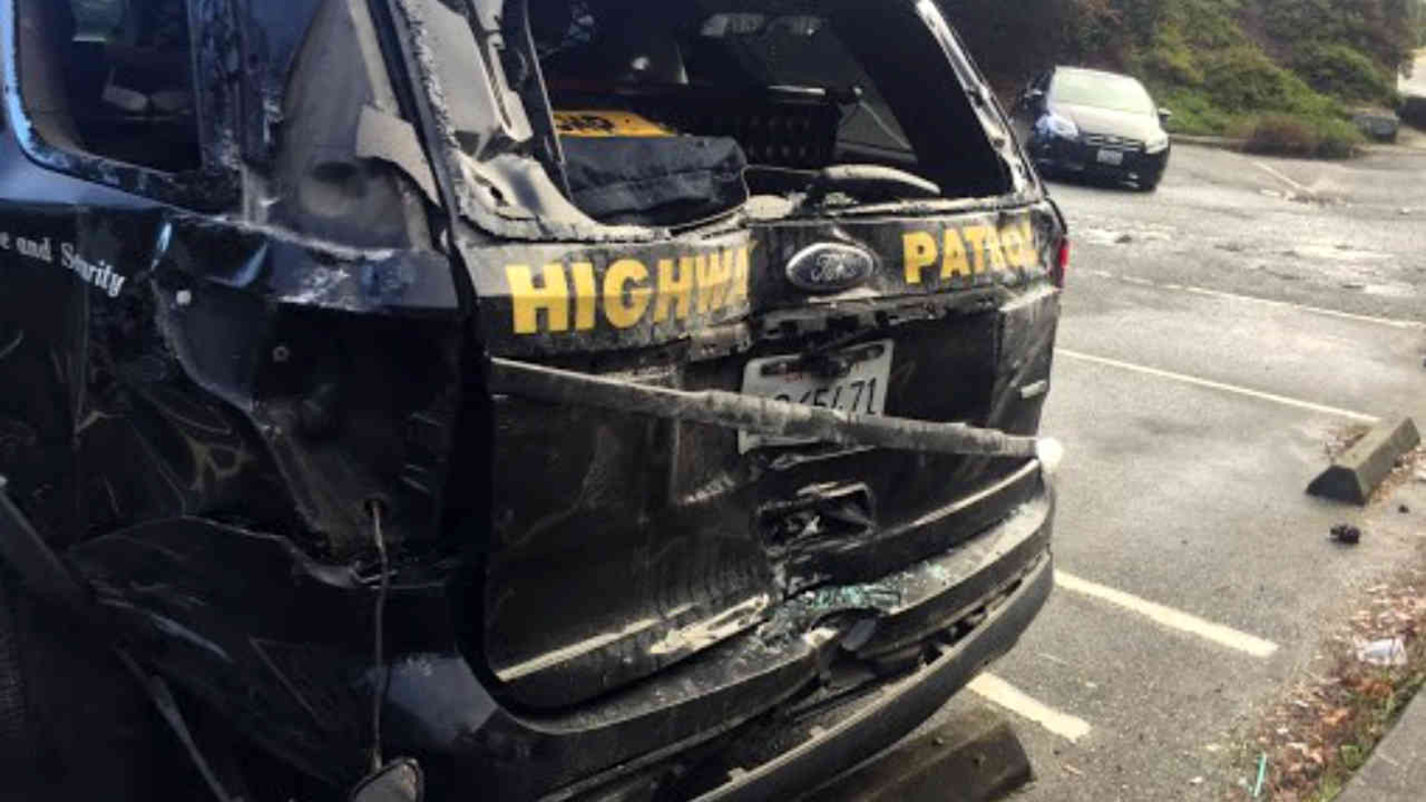 Driver dies, officer injured after CHP patrol unit is rear ended on Hwy ...