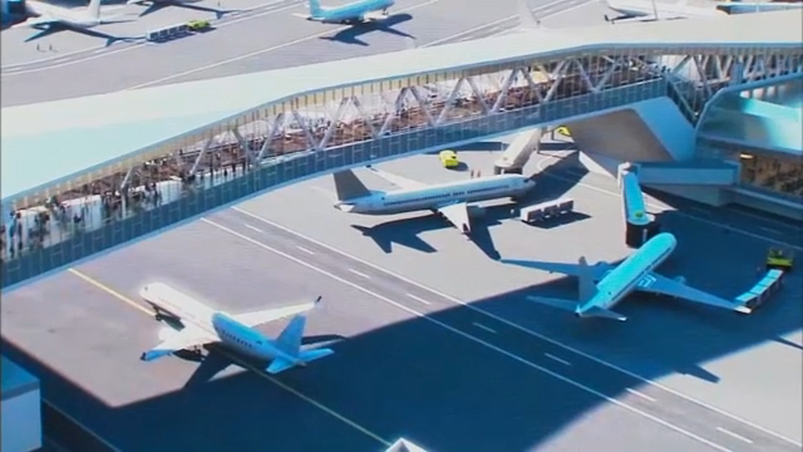 1st new concourse opening at LaGuardia Airport in Queens - ABC7 New York