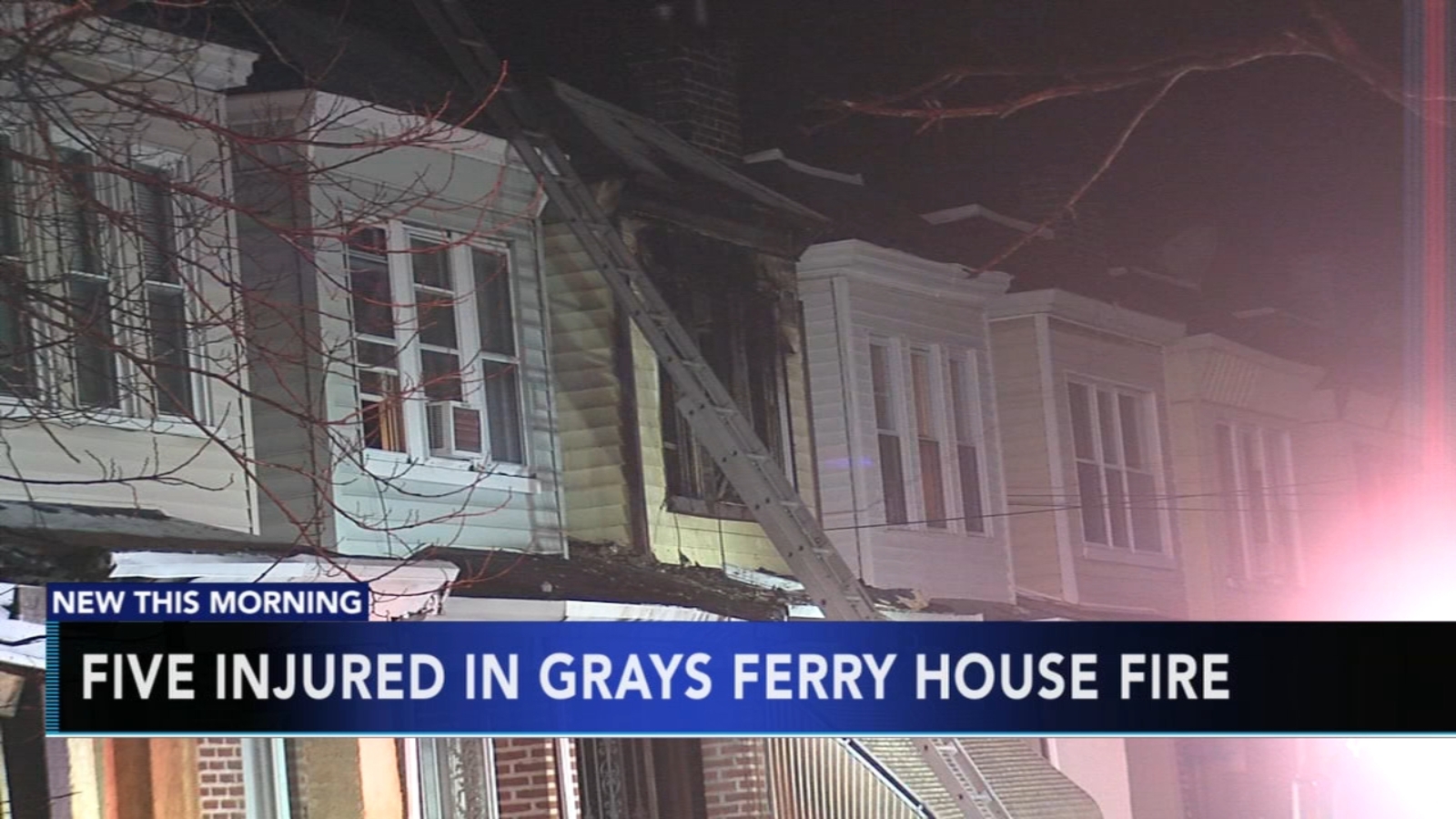 5 hospitalized for smoke inhalation following house fire in Grays Ferry ...
