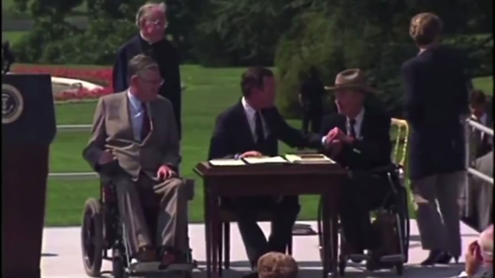 President George H.W. Bush reminisces on signing Disabilities Act ...