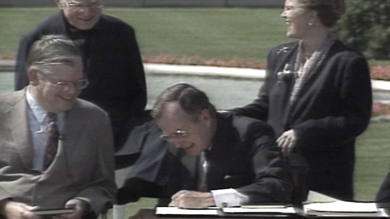 George HW Bush remembered for signing Americans with Disabilities Act ...