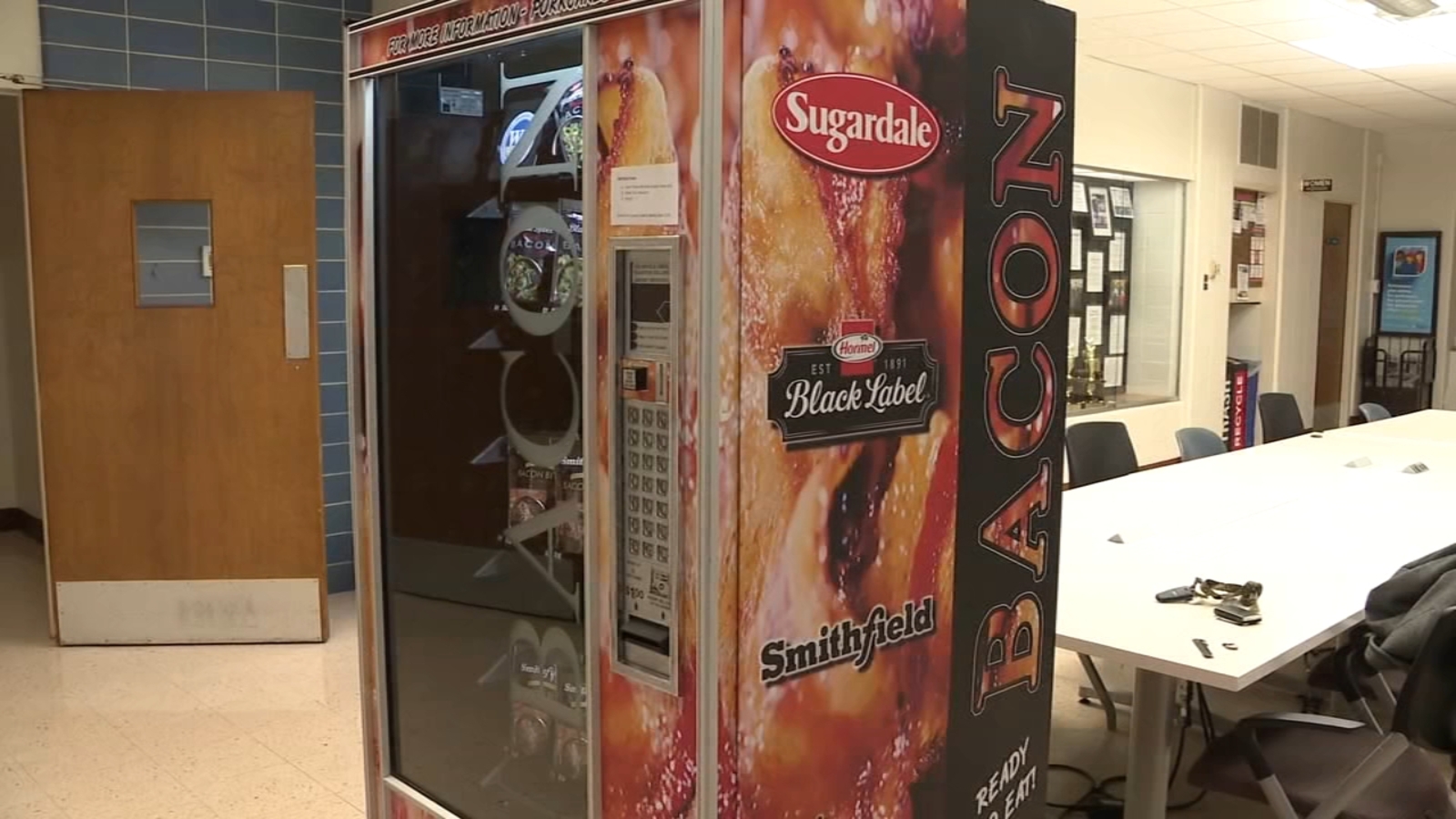 Comfort food? Ohio State University installs bacon vending machine ...
