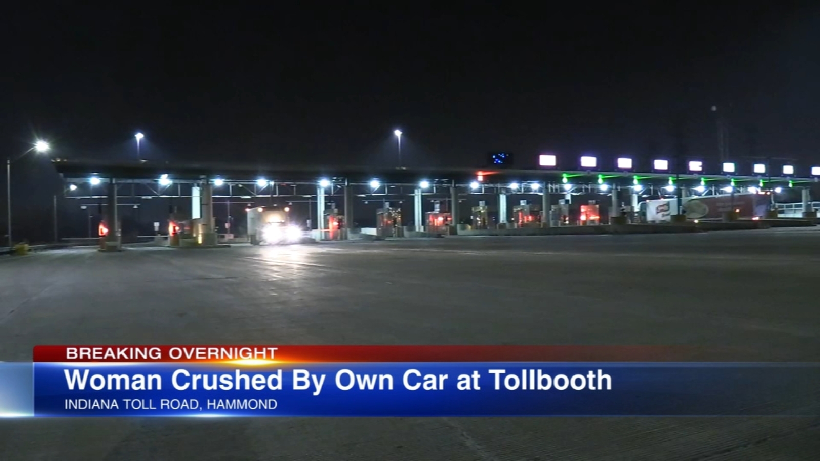 Woman fighting for life after being pinned to Indiana toll booth by own ...