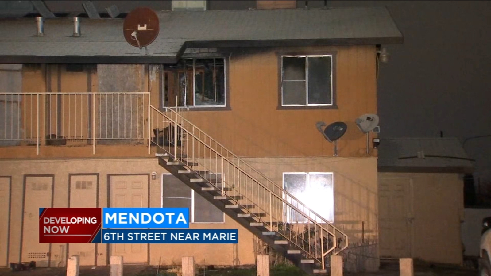 Dozens displaced after fire damages apartments in Mendota - ABC30 Fresno
