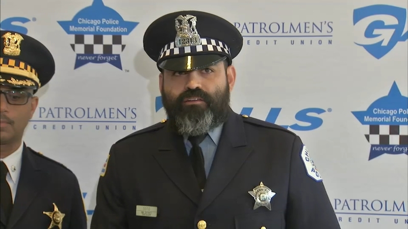 Chicago police officer saved by bulletproof vest honored for bravery ...