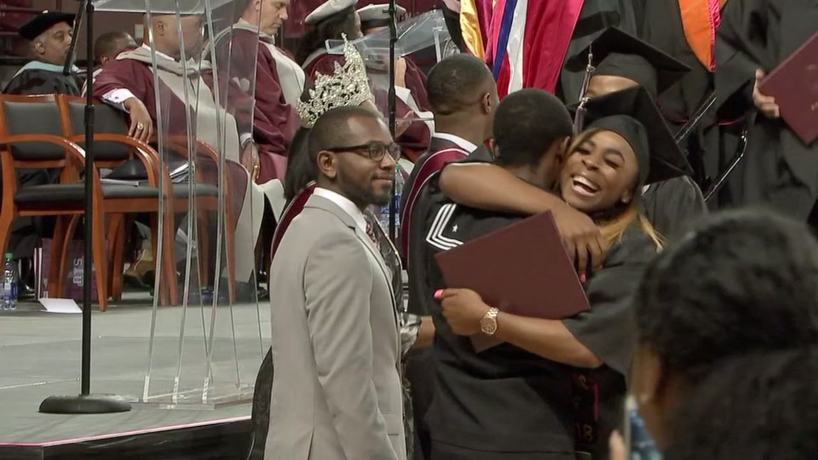 Texas Southern University graduate surprised by brother during ...