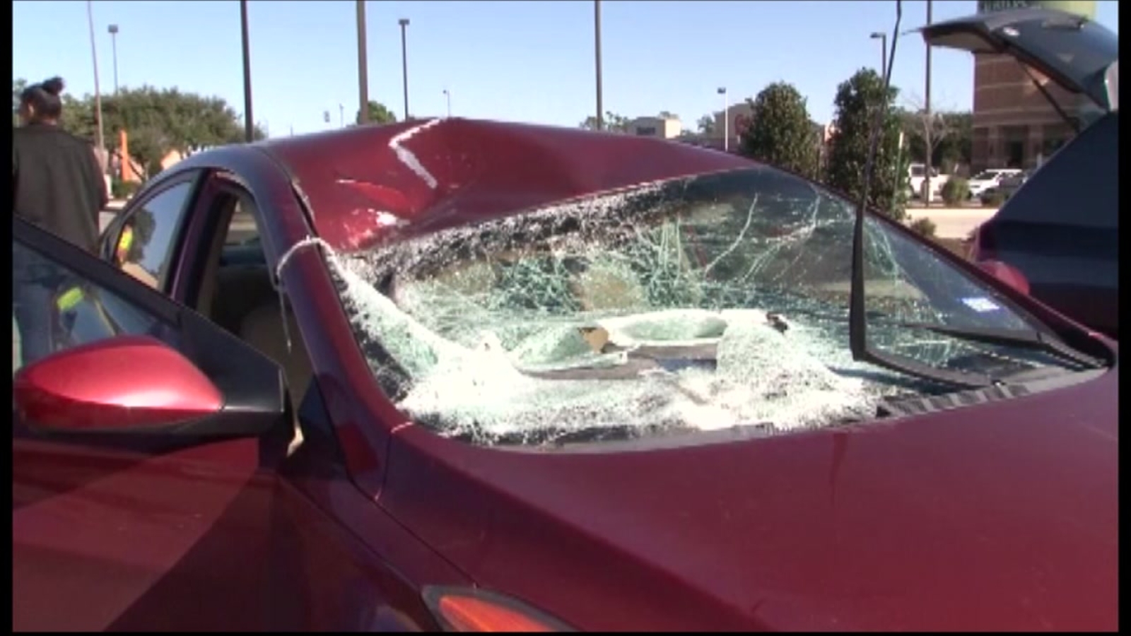 Flying tire smashes into woman's windshield on North Freeway - ABC13 ...