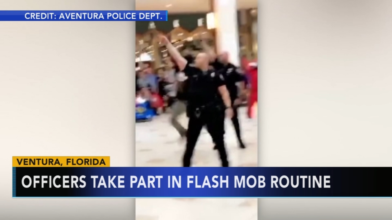 Officers join flash mob routine at Florida mall - 6abc Philadelphia