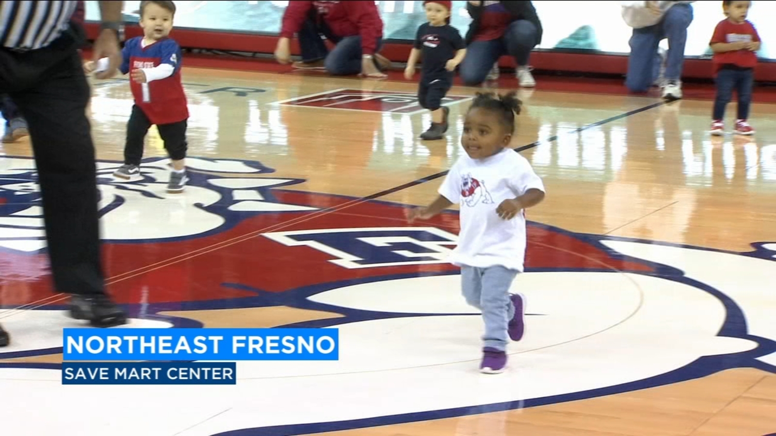 Game on at the first ever Toddler Race at the Save Mart Center - ABC30 ...
