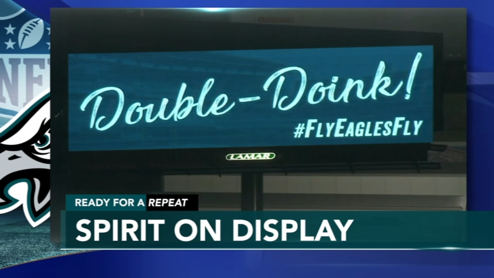 'Double-doink' billboard pops up in South Jersey in support of Eagles ...