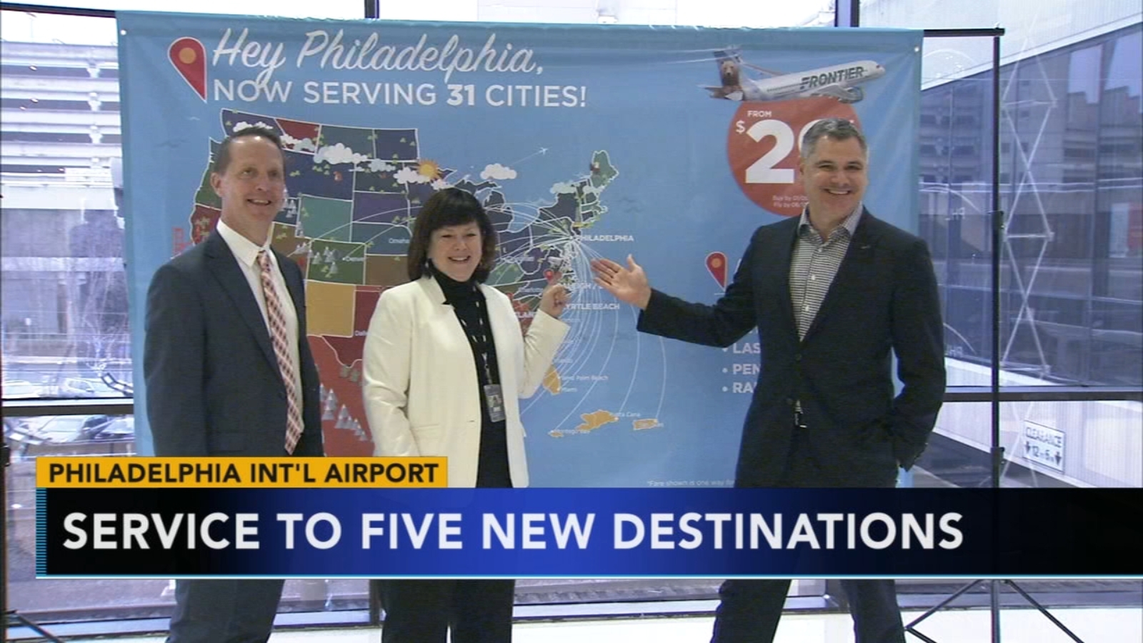 Frontier Airlines unveils five new destinations - 6abc Philadelphia