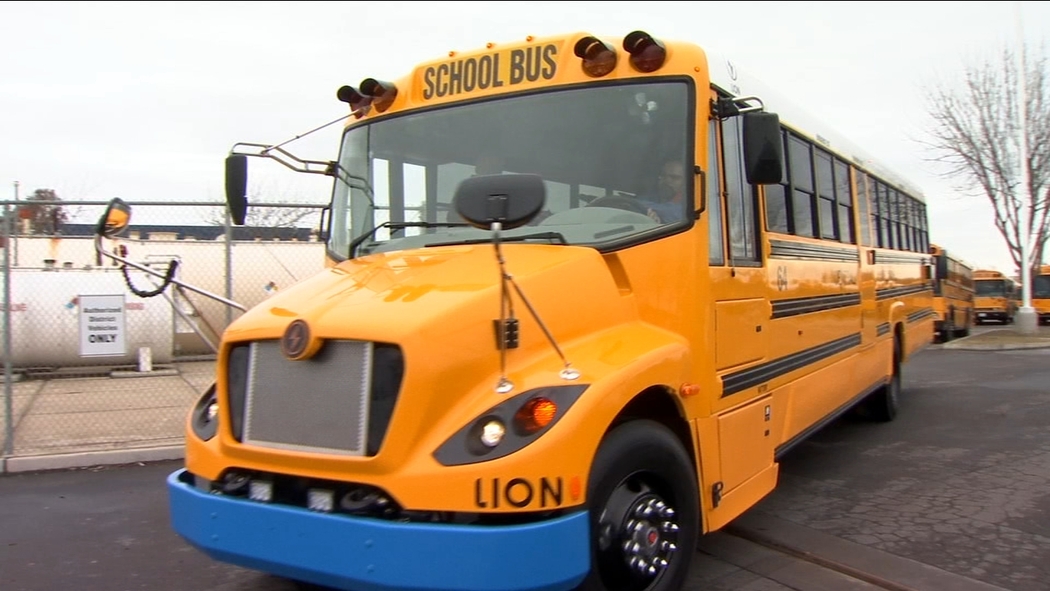 Old Fresno Unified School Buses Southern California School District
