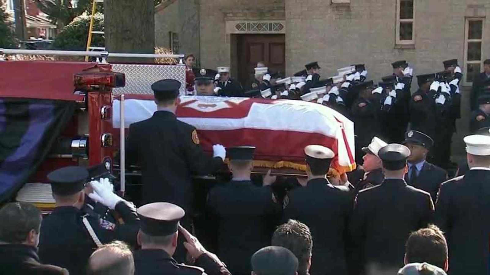 Funeral for FDNY firefighter Steven Pollard, killed in fall during ...