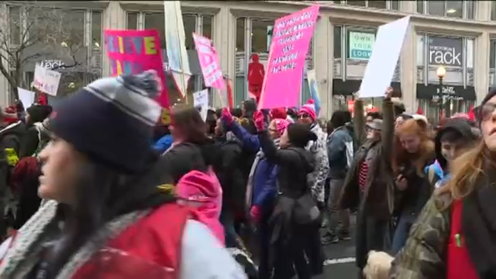 A scaled-down, but still angry, Women's March returns - 6abc Philadelphia