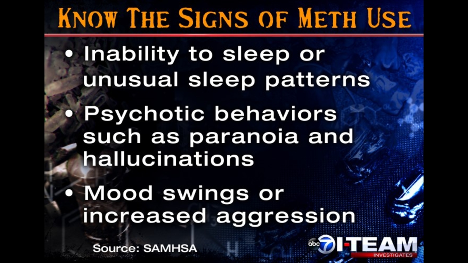 Know the signs of meth use - ABC7 Chicago