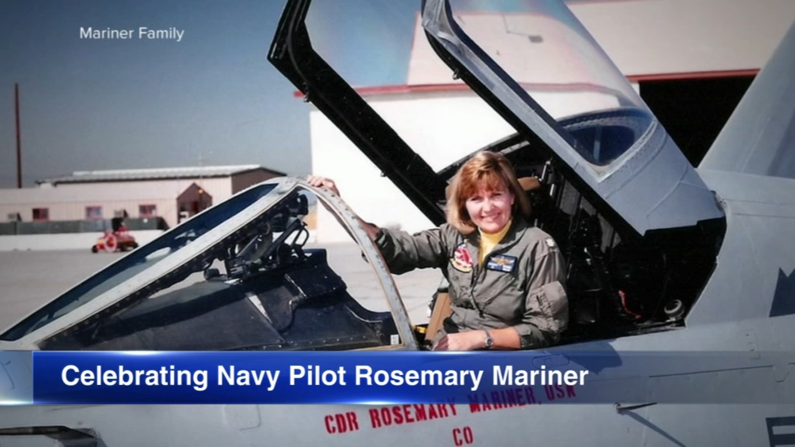 Navy honors its first female aviator, Captain Rosemary Mariner, with a ...