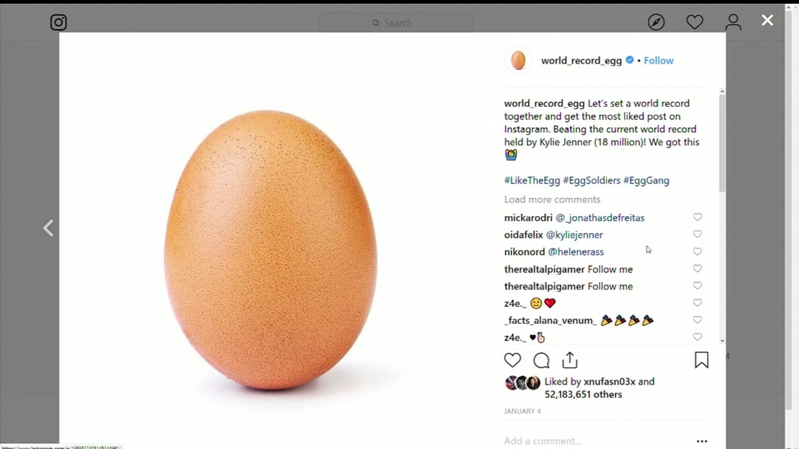 Viral Instagram egg had important message during Super Bowl - ABC30 Fresno