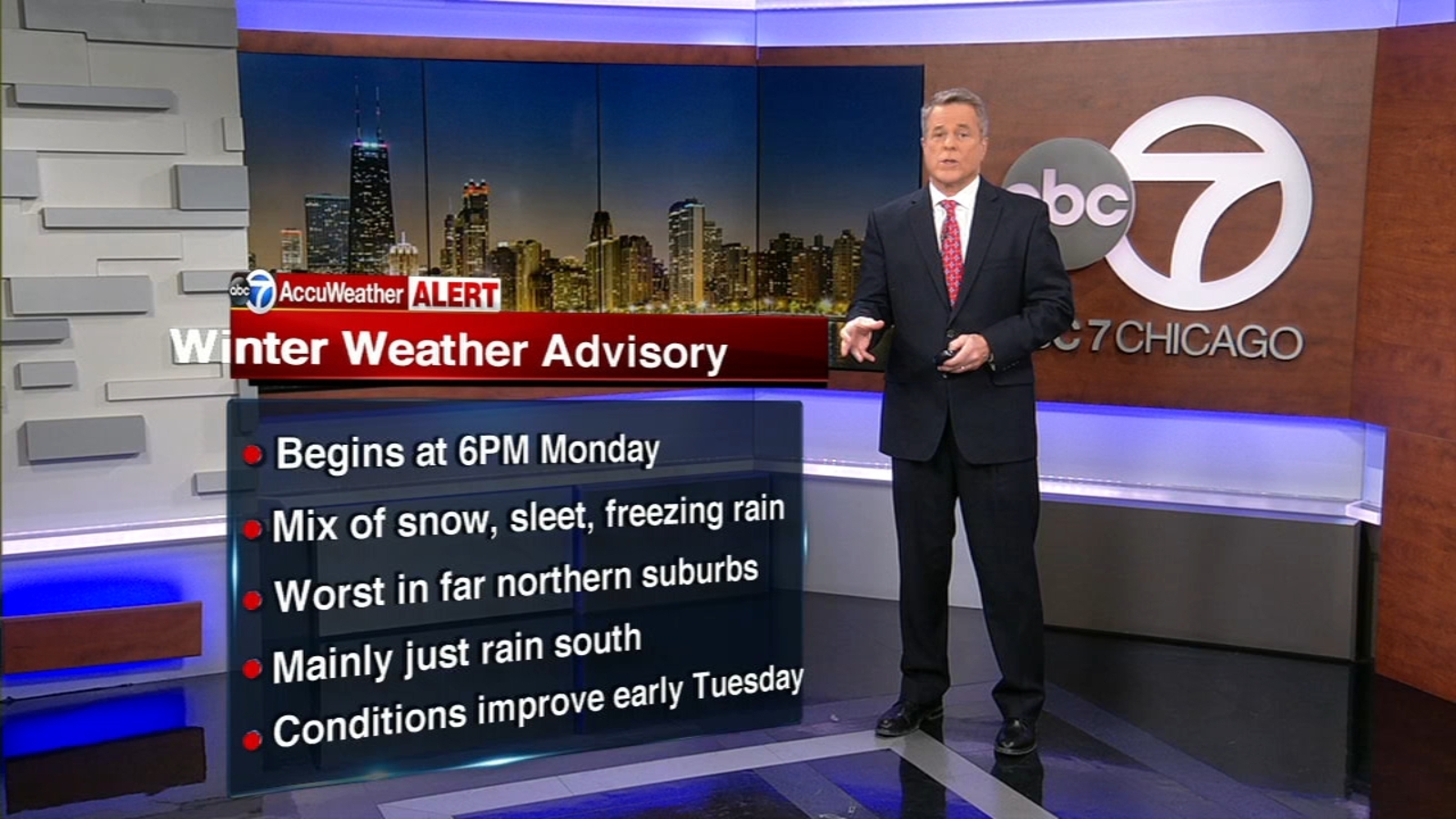 Chicago Weather: Snow, sleet, freezing rain coming Monday - ABC7 Chicago