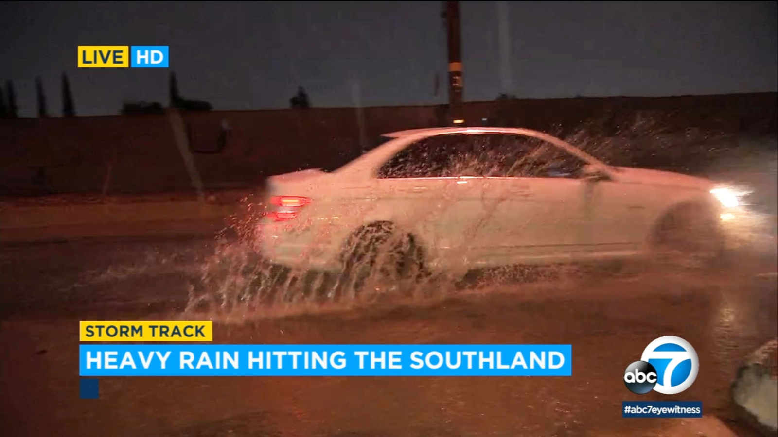 SoCal storm: Heavy rain soaks San Gabriel Valley foothills - ABC7 Los ...